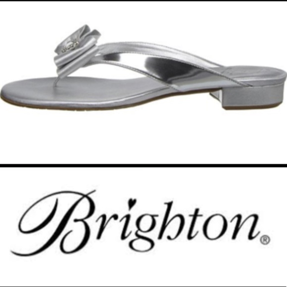 Brighton | Shoes | Brand New Brighton Nell Sandals Silver | Poshmark